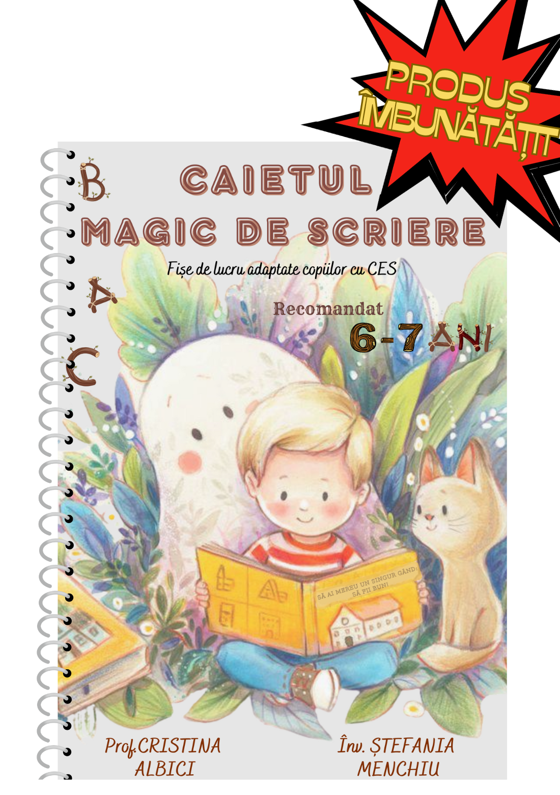 Caietul Magic de Scriere – Materiale Didactice Adaptate Copiilor cu CES